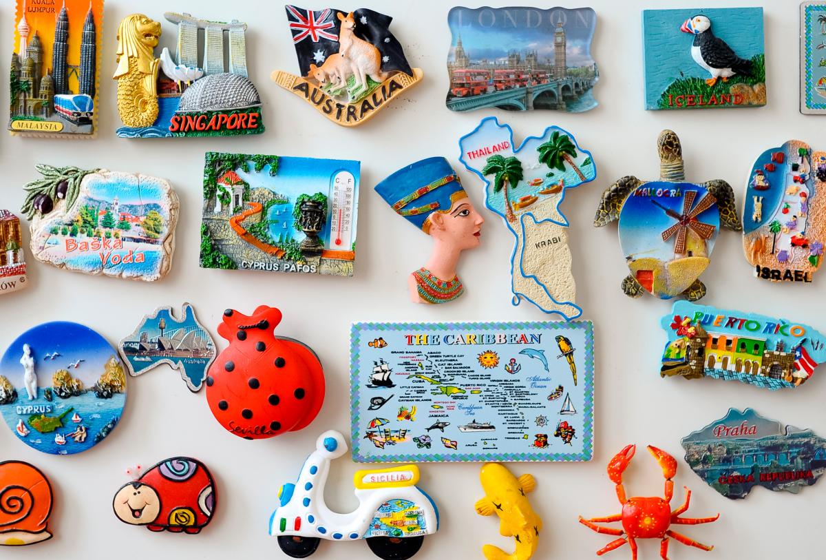 Travel Magnets On Fridge